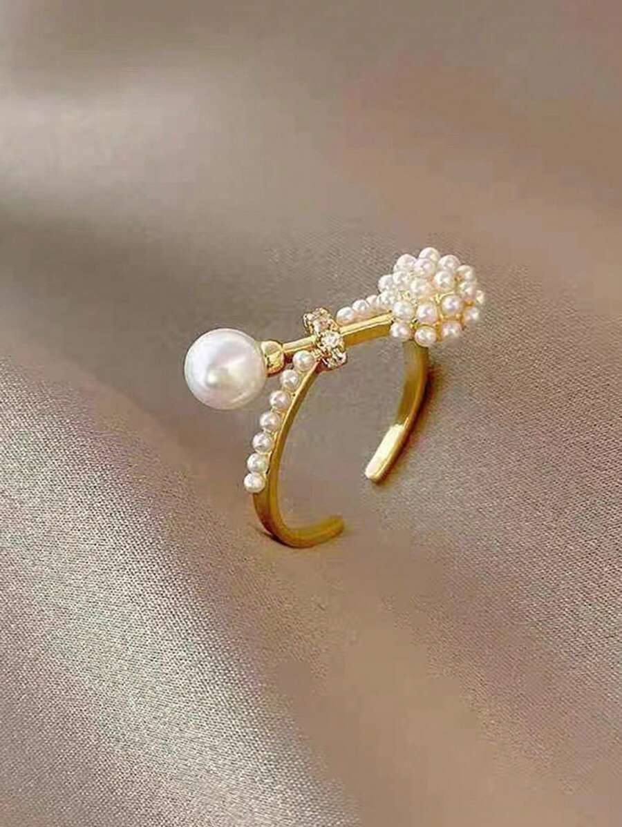 1pc European And American-Style Personality Luxury Open Design Ring For Index Finger ...