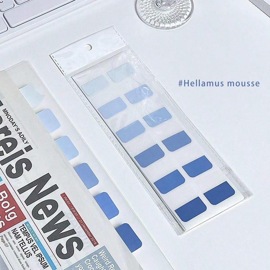 10 Sheets/Pack 120pcs/Set Ombre Style Strong Adhesive Index Tab ...