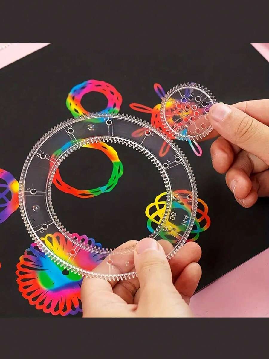 22pcs Geometric Drawing Template Set, Multi-Function Curve Gear Drawing ...