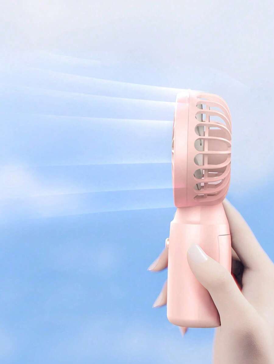 Fashionable Diamond-Shaped Handheld Fan With 2 Speed Settings, Strong ...