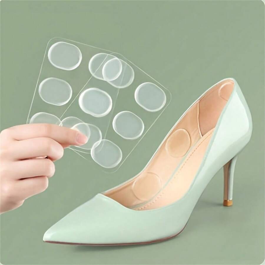 6pcs Random Stick-On Silicone Round Pads To Prevent Blisters Or ...