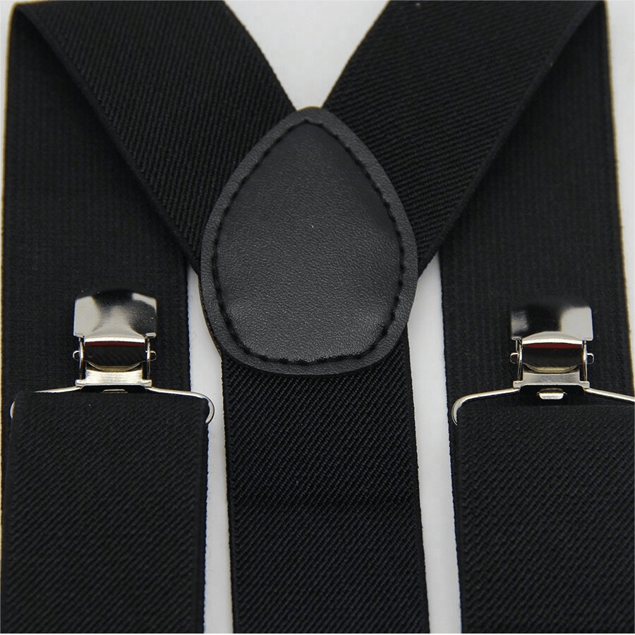 1pc 35mm Male Solid Color Braces, Adult Y-Shaped 3-Clip Suspenders ...