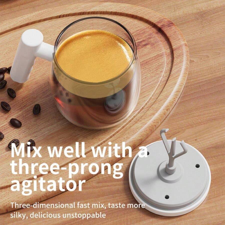 New Electric Glass Automatic Stirring Cup Portable Coffee Cup Office ...