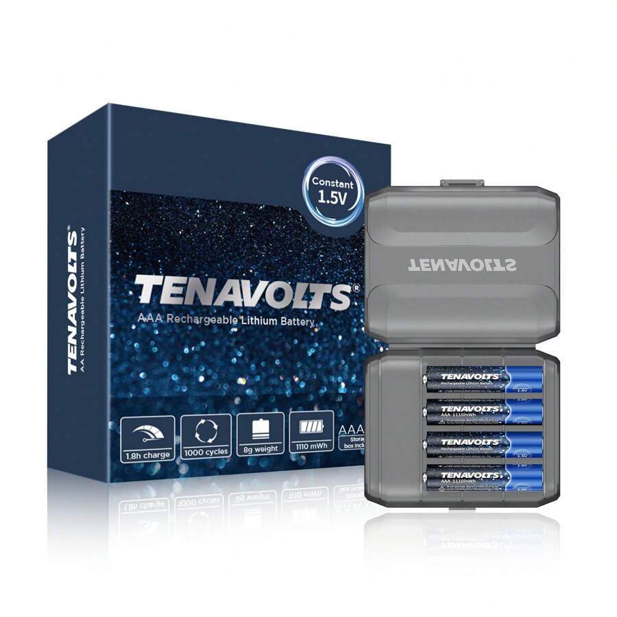 TENAVOLTS 1.5V Lithium Rechargeable AAA Battery For Xbox Controller ...