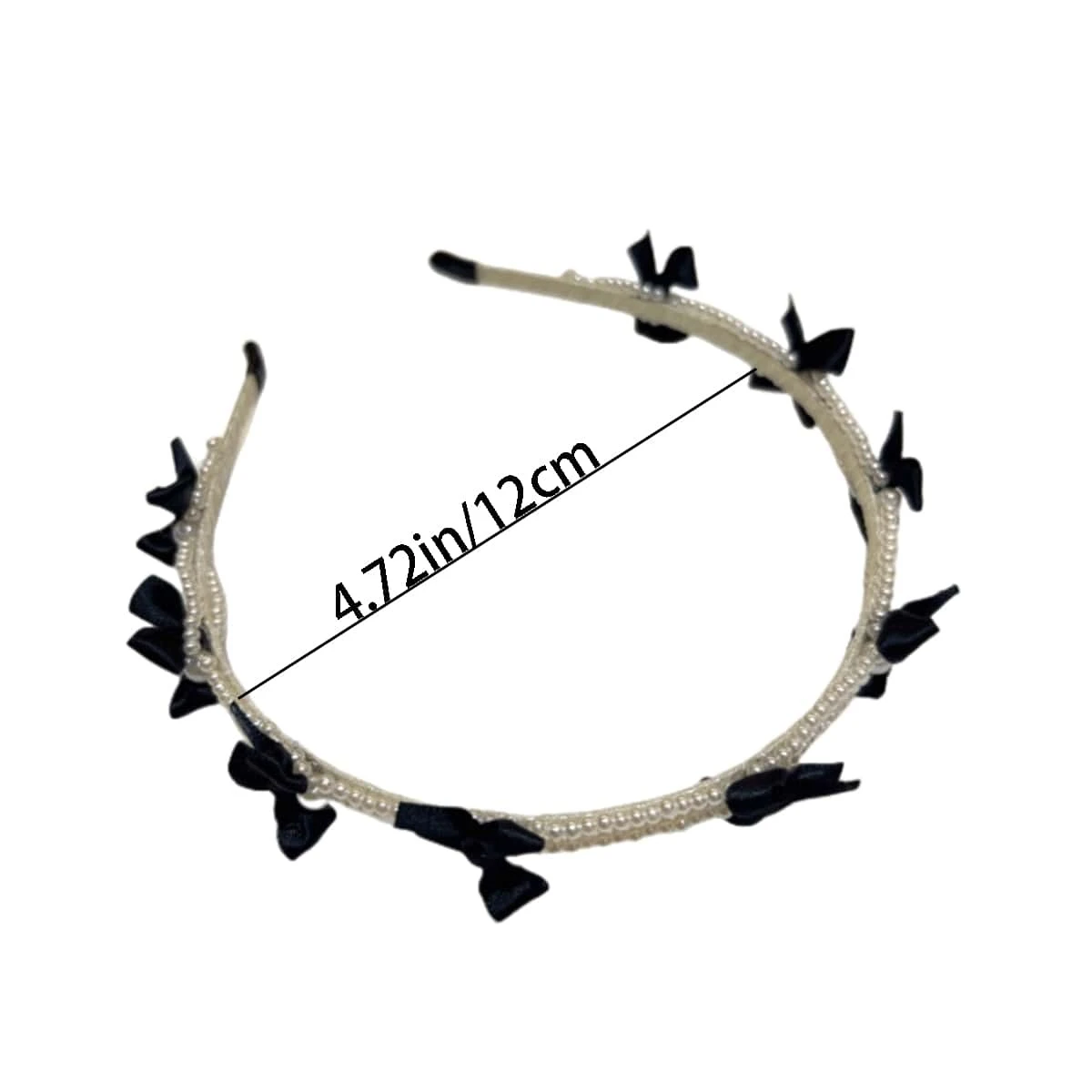 1PC Light Luxury Small Fragrance Faux Pearl Hair Hoop Gentle Faux Pearl ...