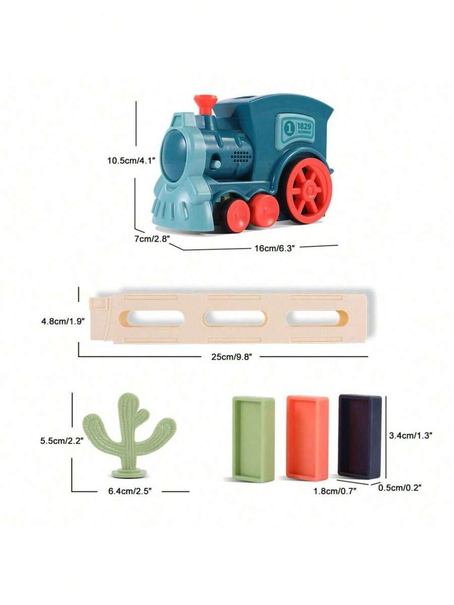 Creative Domino Rally Electric Train Set, 2024 New Dominoes Automatic ...