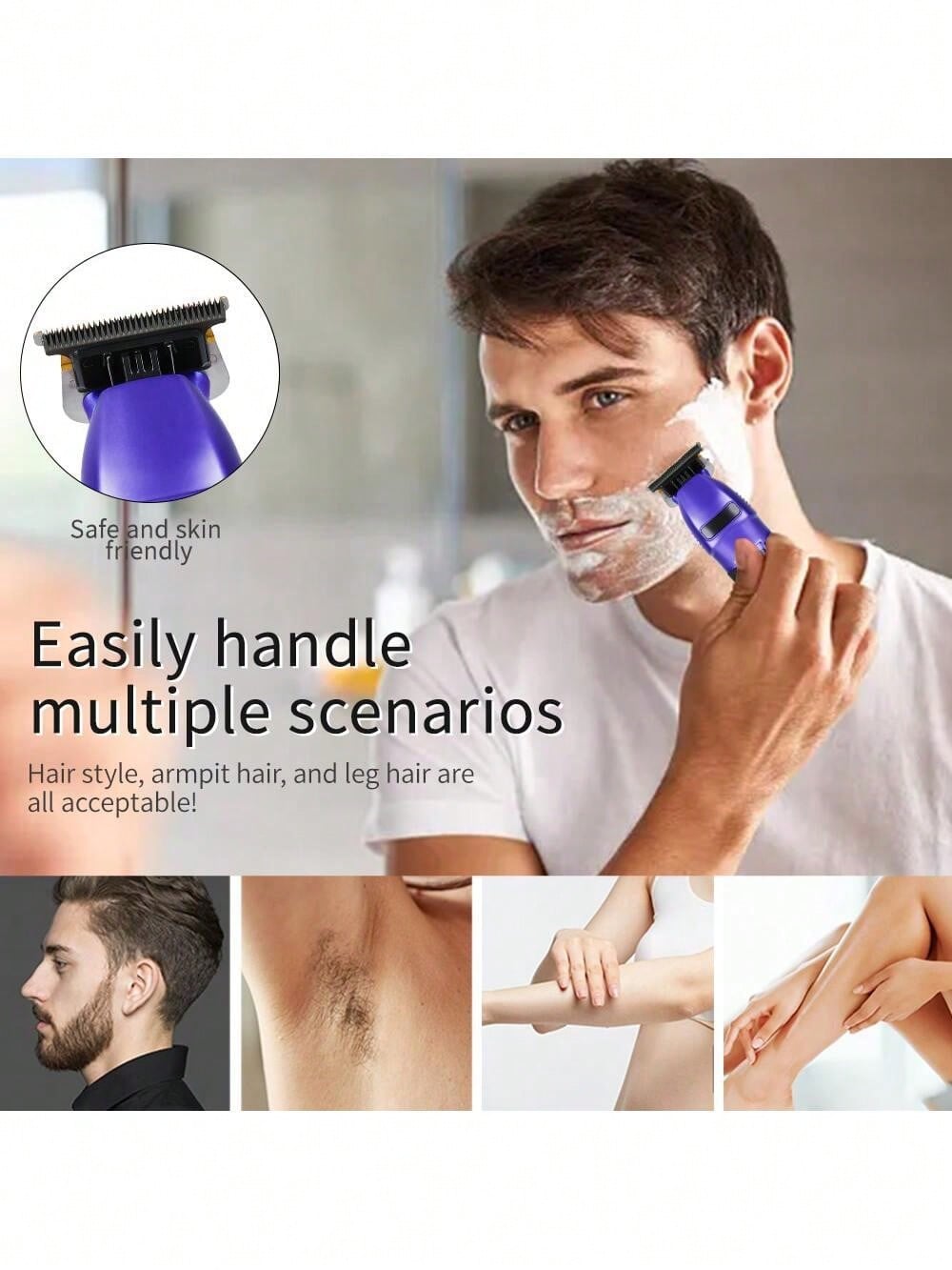 Rechargeable Professional Hair Trimmer Cut Machine Wireless Hair ...