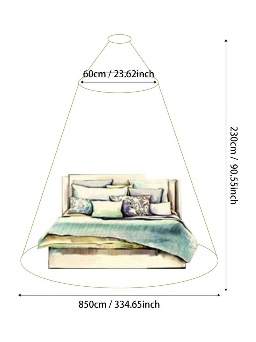 Mosquito Net, Ceiling Hung Mosquito Net, Home Bedding Elegant Palace ...