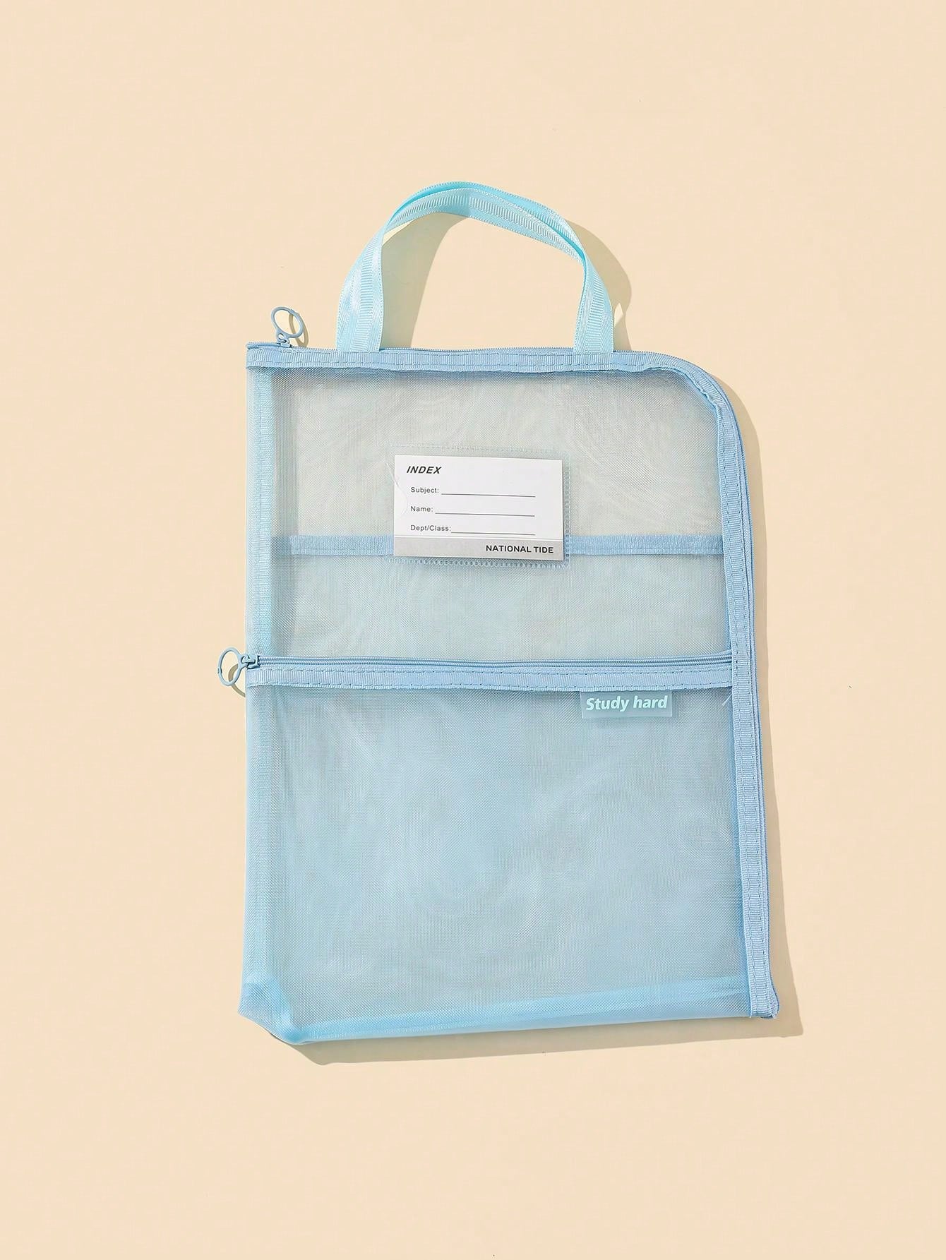 L-Shaped Multi-Layer Large-Capacity File Bag Student Subject ...