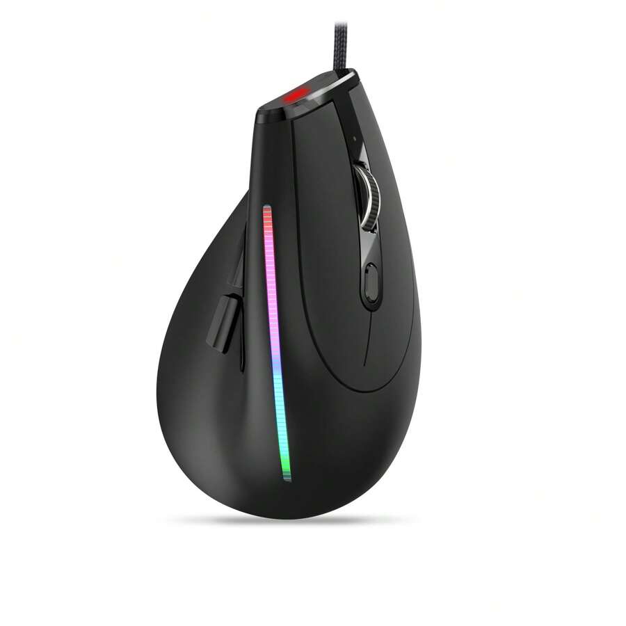 Jomaa Wired Gaming Mouse RGB Vertical Ergonomic Mice 9 Button ...