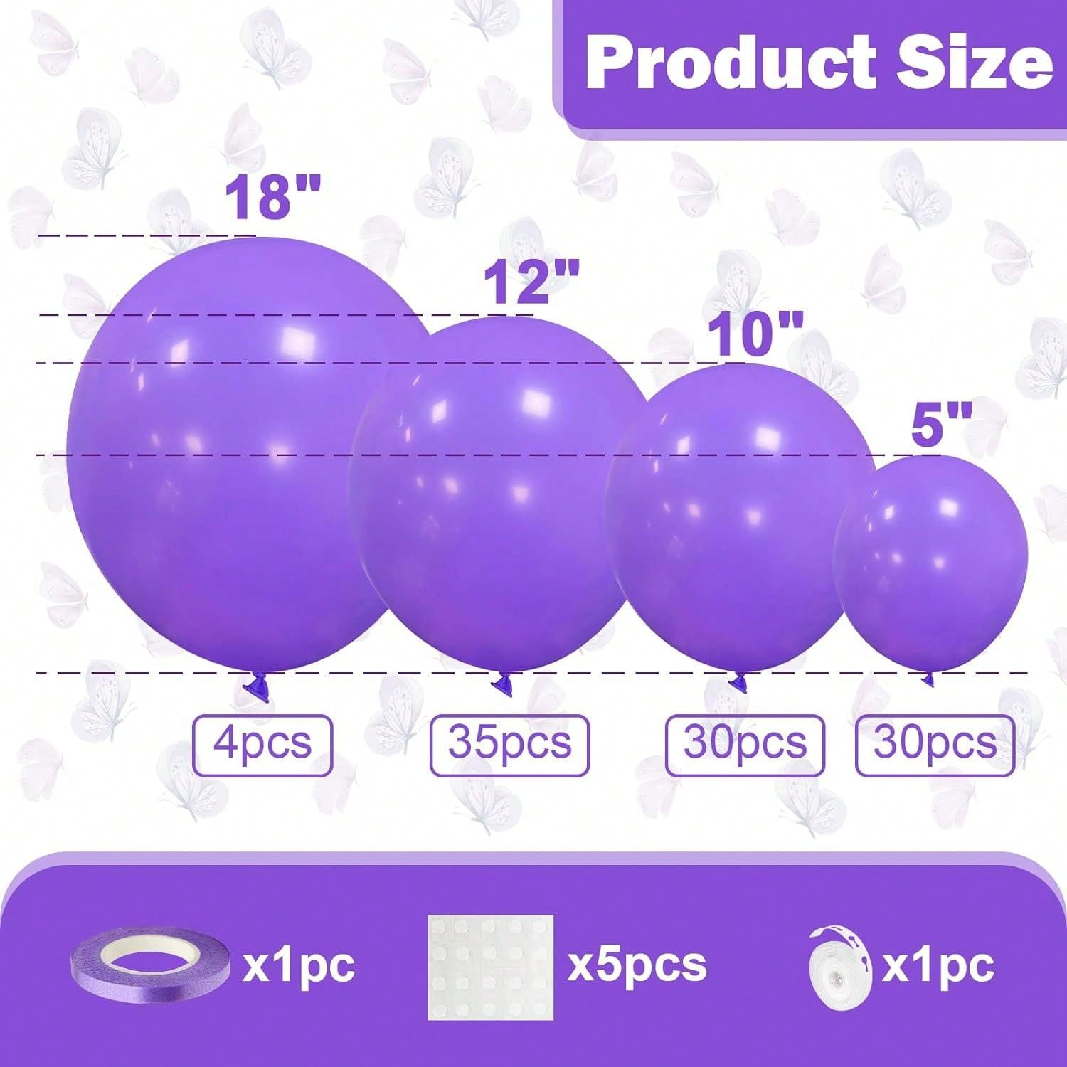 106pcs Balloon Garland Birthday Balloons For Celebration Sizes Pack Of ...