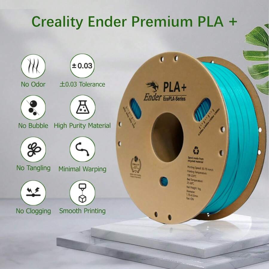 CREALITY Ender PLA + 1.75mm Filament, Neatly Wound 3D Printer PLA Pro ...