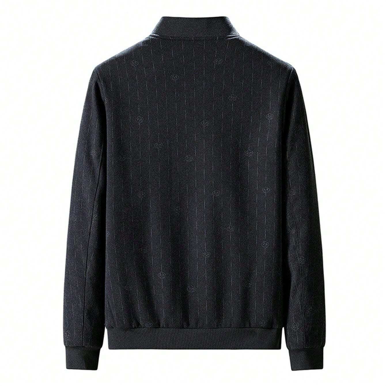 Men's Simple And Versatile Black Spring Jacket For Business And Casual ...