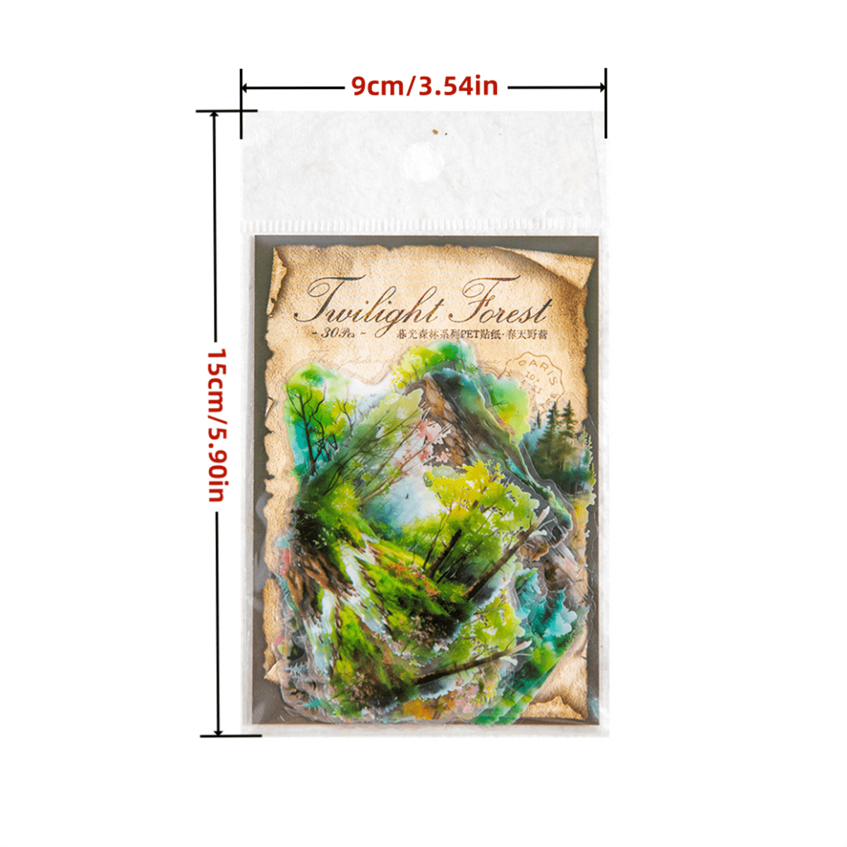 30pcs/Pack Vintage Forest Series Stickers For Scrapbooking & Journaling ...
