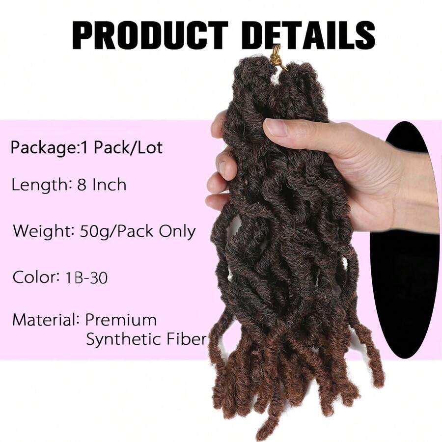 Short Faux Locs Crochet Hair For Faux Locs Crochet Hair 8 Inches Soft ...