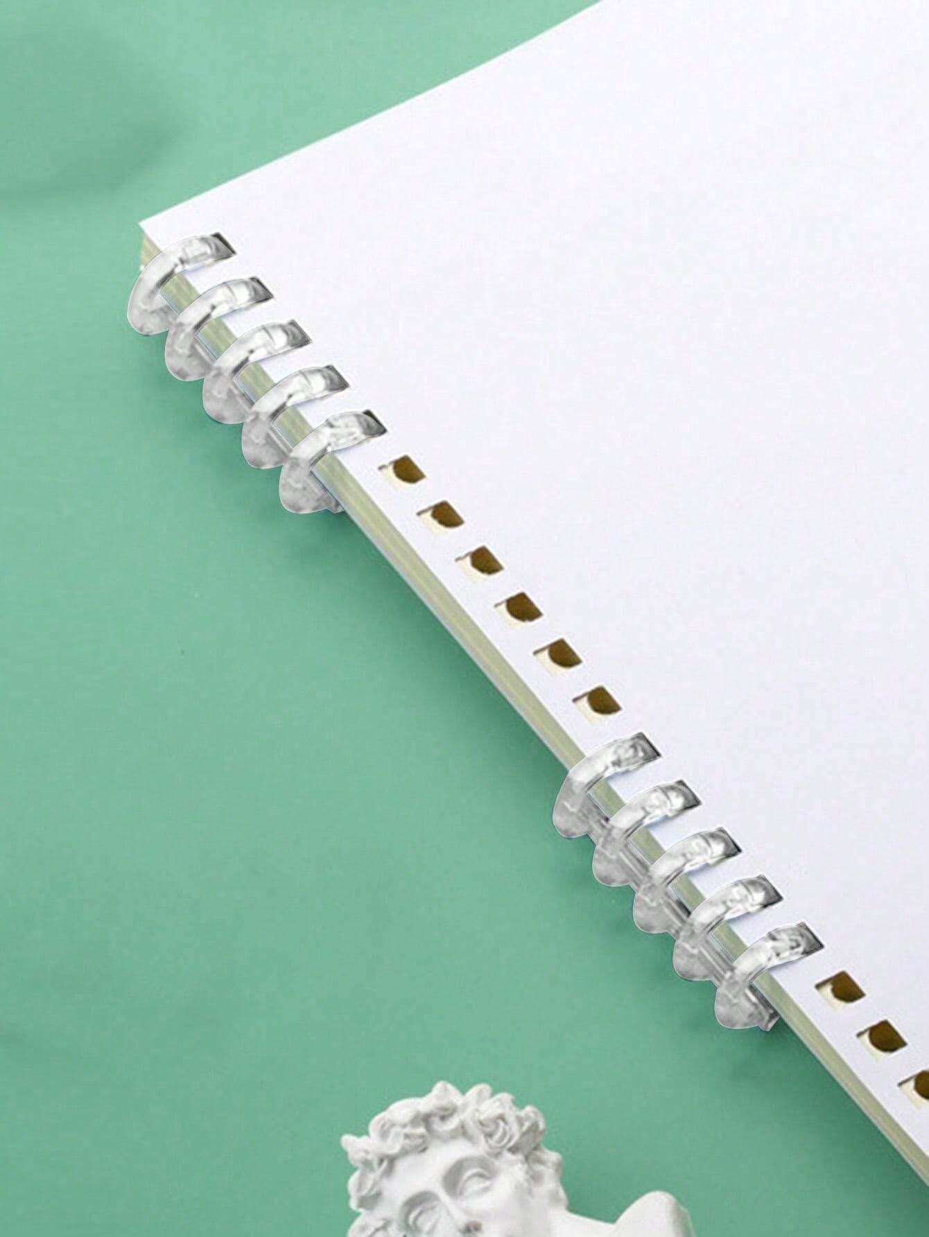 1pc 5-Hole Ring Binder With Removable Plastic Binders, Diy Notebook ...