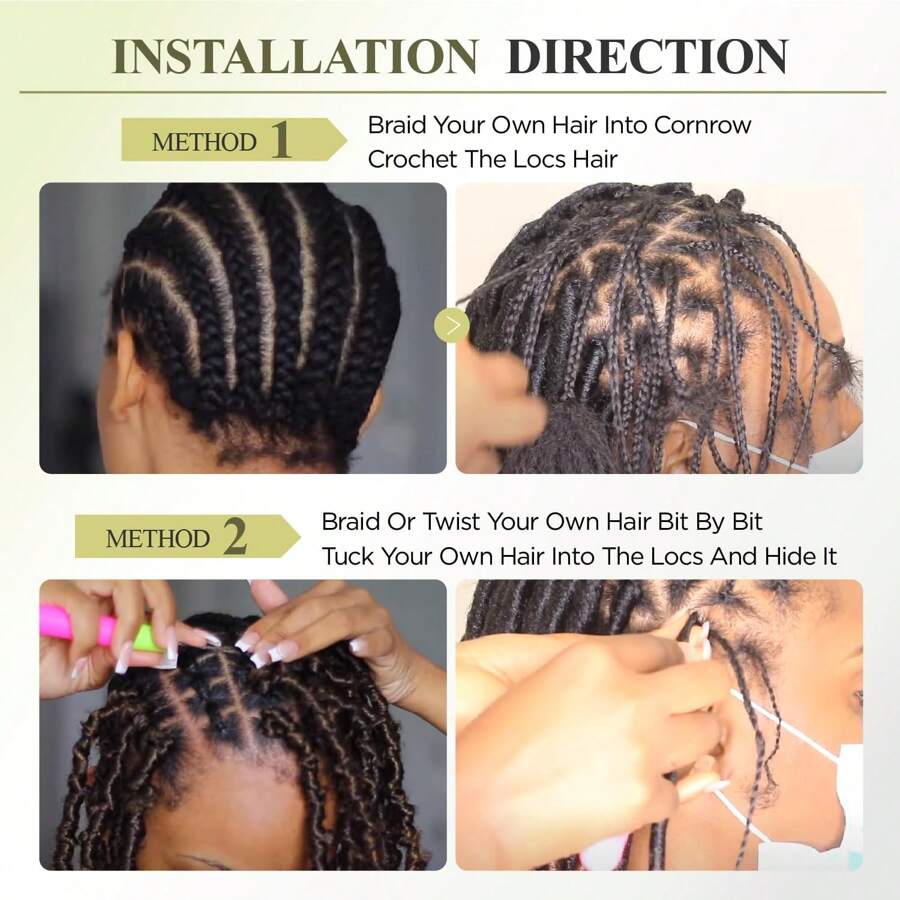Short Faux Locs Crochet Hair For Faux Locs Crochet Hair 8 Inches Soft ...