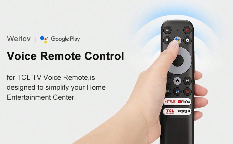 RC902N FMR1 Remote Control For TCL TV Voice Remote,Replacement For TCL ...