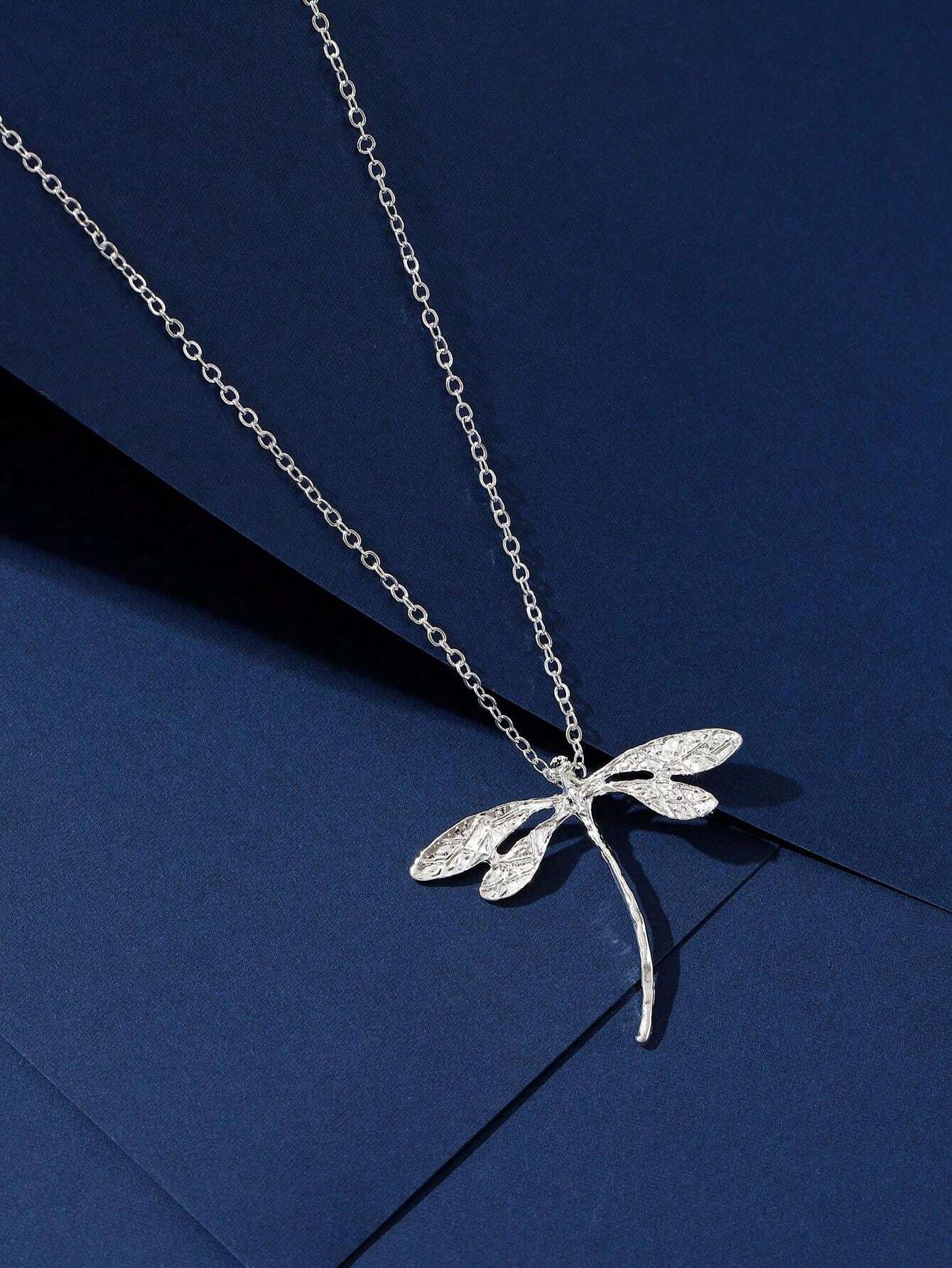 1 Collar De Libélula Con Colgante De Dije De Libélula, Joyería Delicada ...