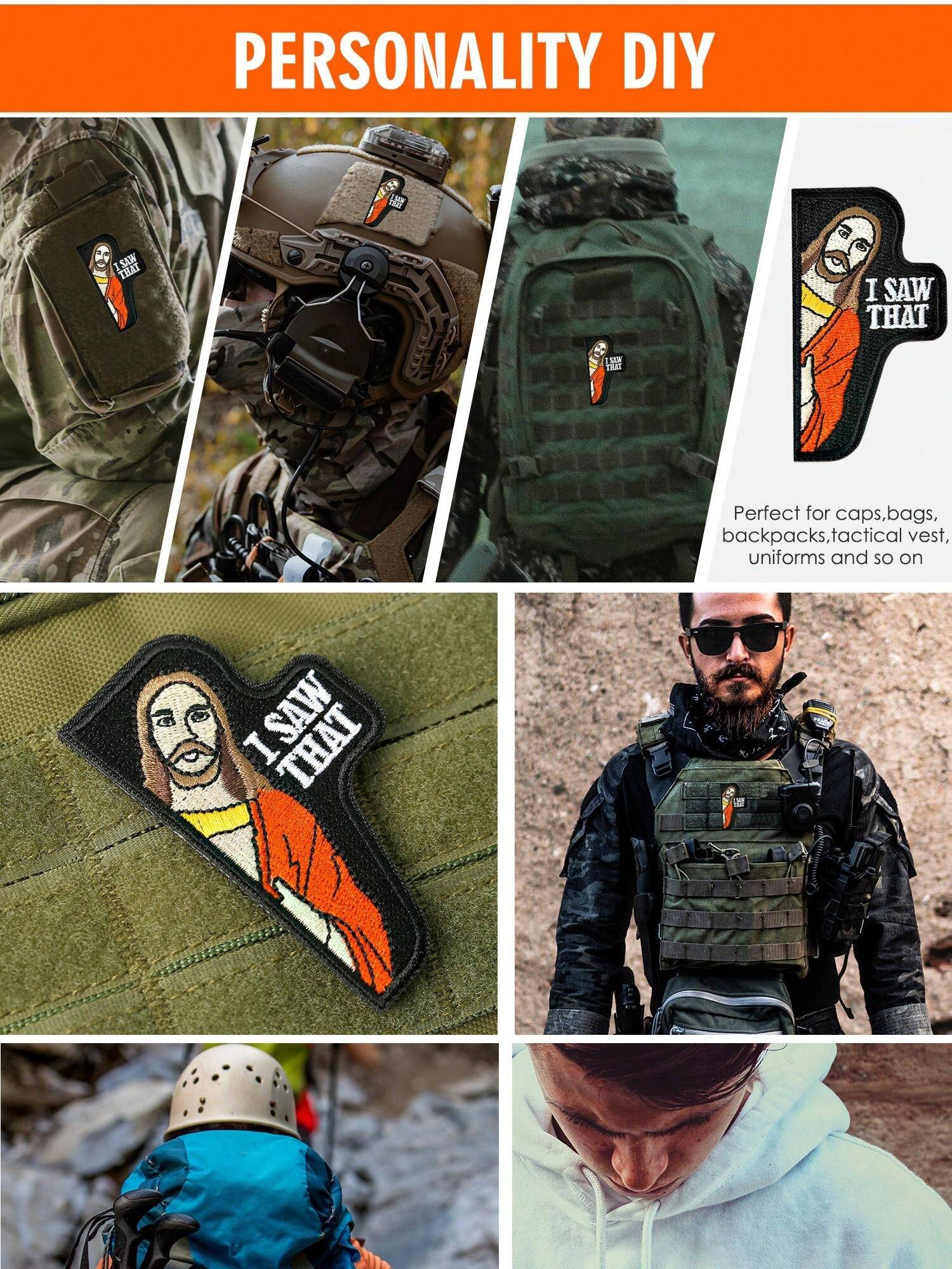 Parche 'lo Vi', Parche Táctico De Moral Con Gancho Y Bucle, Parches ...