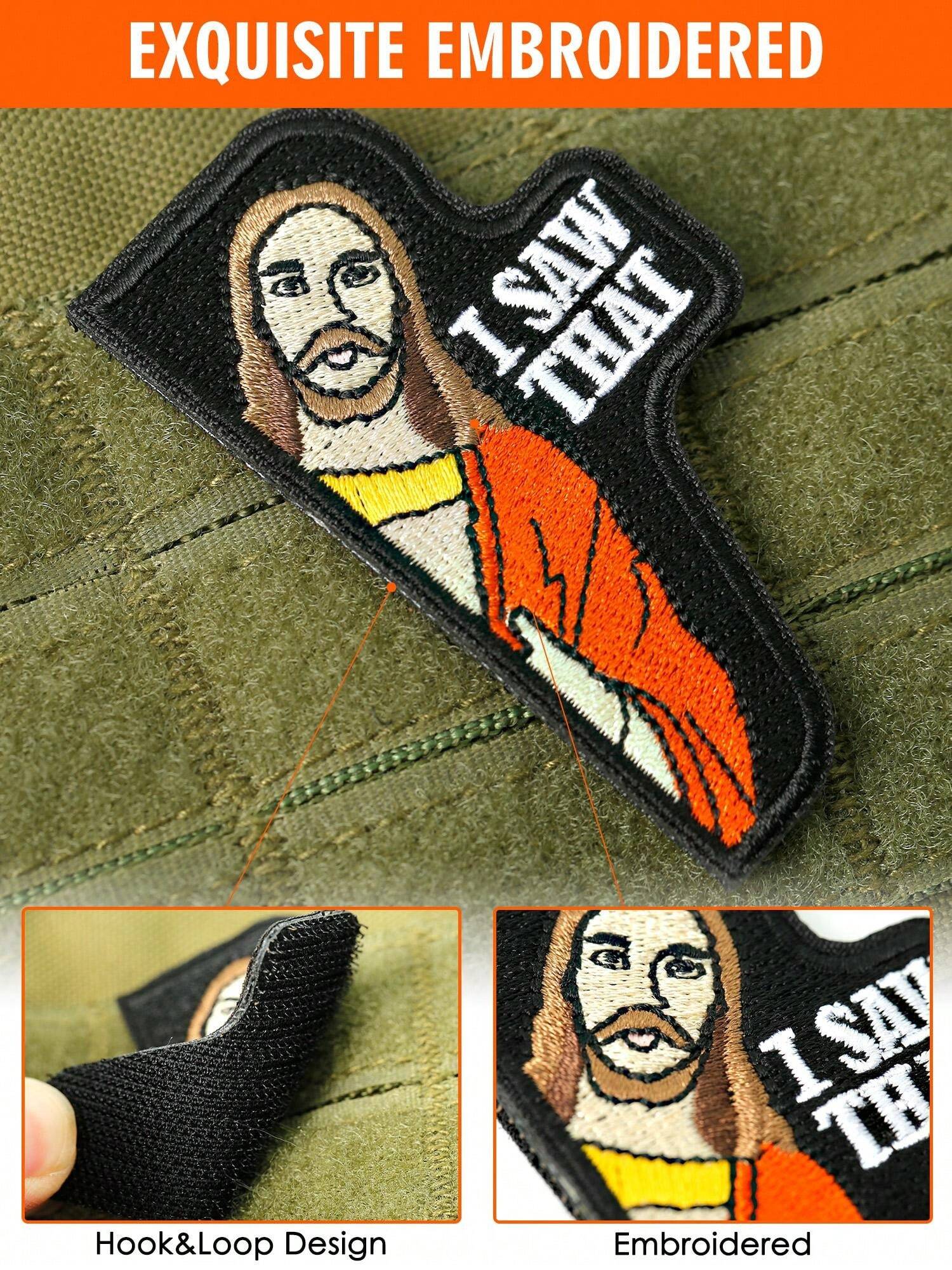 Parche 'lo Vi', Parche Táctico De Moral Con Gancho Y Bucle, Parches ...