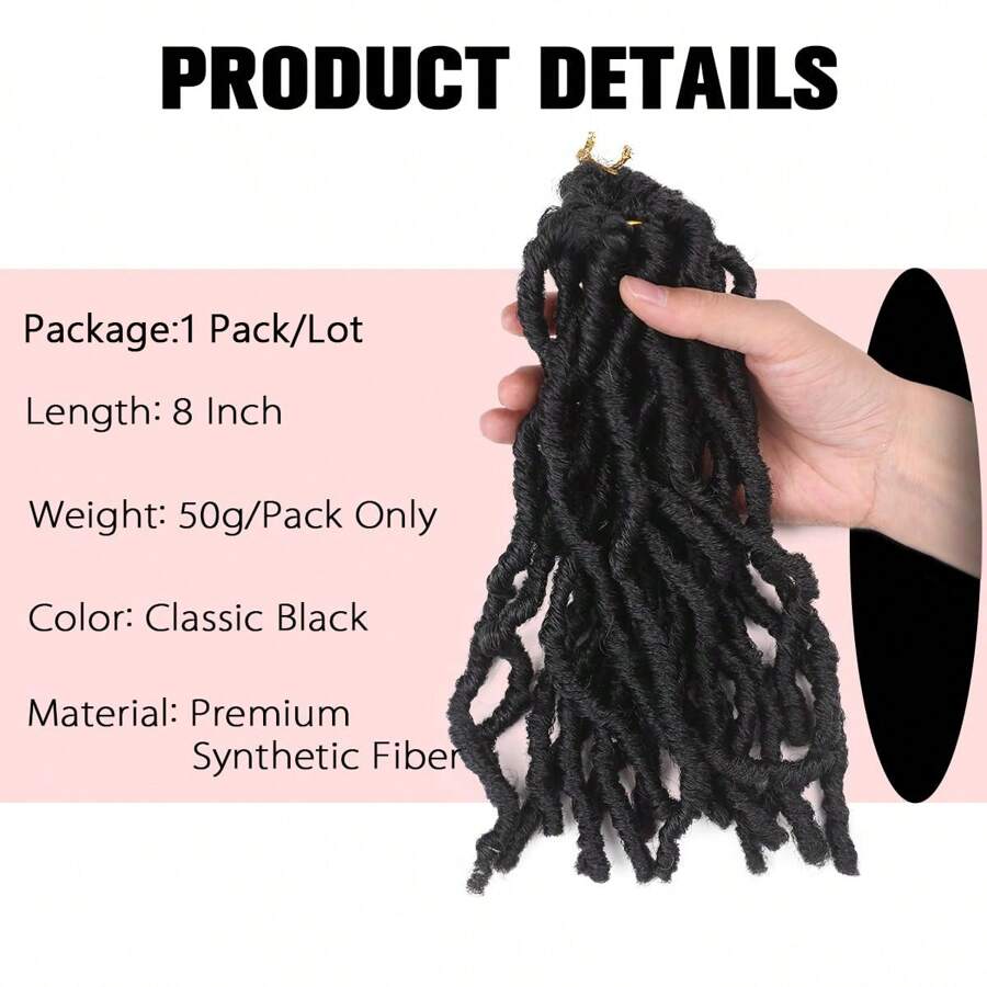 Short Faux Locs Crochet Hair Faux Locs Crochet Hair 8 Inches Soft Locs ...