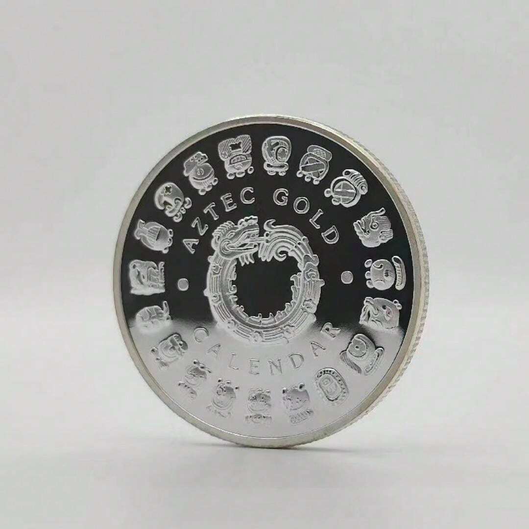 Novelty Teenage Coins, Mayan Commemorative Coin, Pyramid Sundial Coin ...