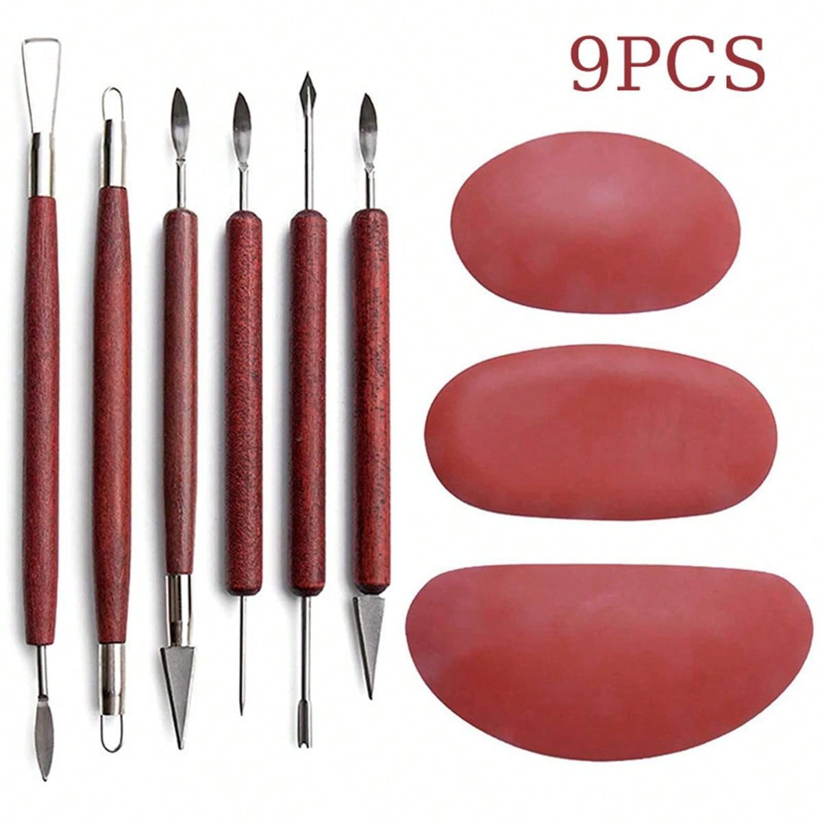 Ceramic Tools Set Of 9 Pieces With 12 Sculpting Blades, Silicon Scraper ...