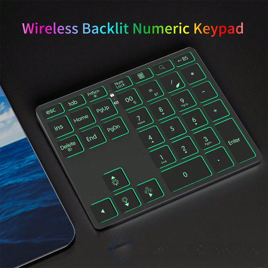 Jomaa Jomaa 2 4g Wireless Numeric Keypad Wireless Wired Rechargeable