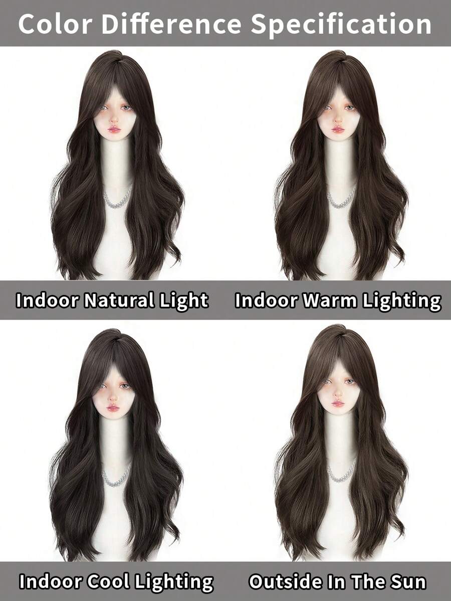 [ Korean Drama Female Lead ] Lace Wig Female Long Hair Fluffy And ...