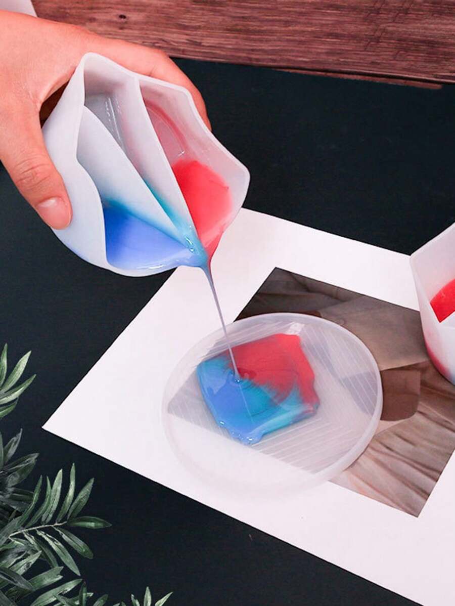 Split Cups For Paint Pouring Liquid Art Silicone Split Cups Resin ...