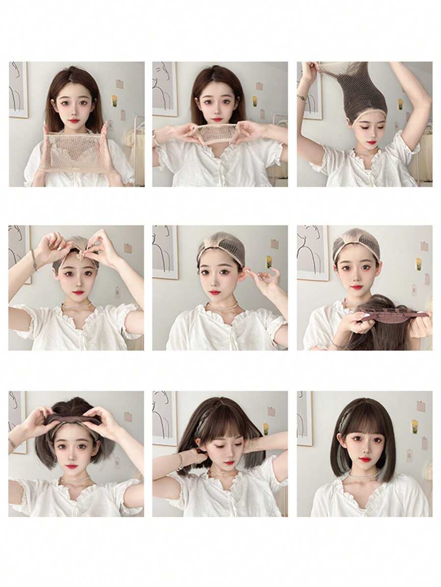 [ Korean Drama Female Lead ] Lace Wig Female Long Hair Fluffy And ...