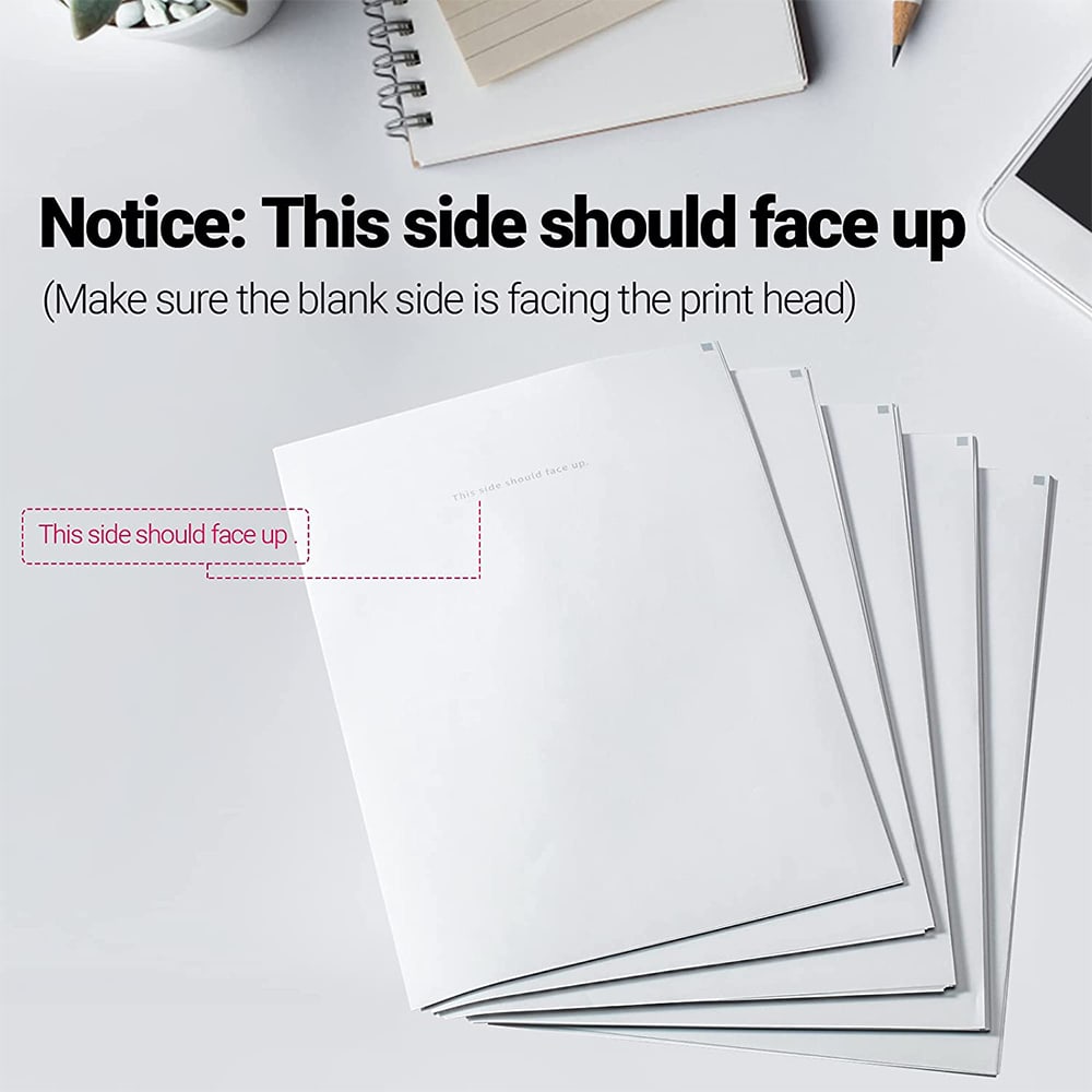 Phomemo 1 Pack US Letter Size Fold Thermal Paper For M08/M832/M833/P831 ...