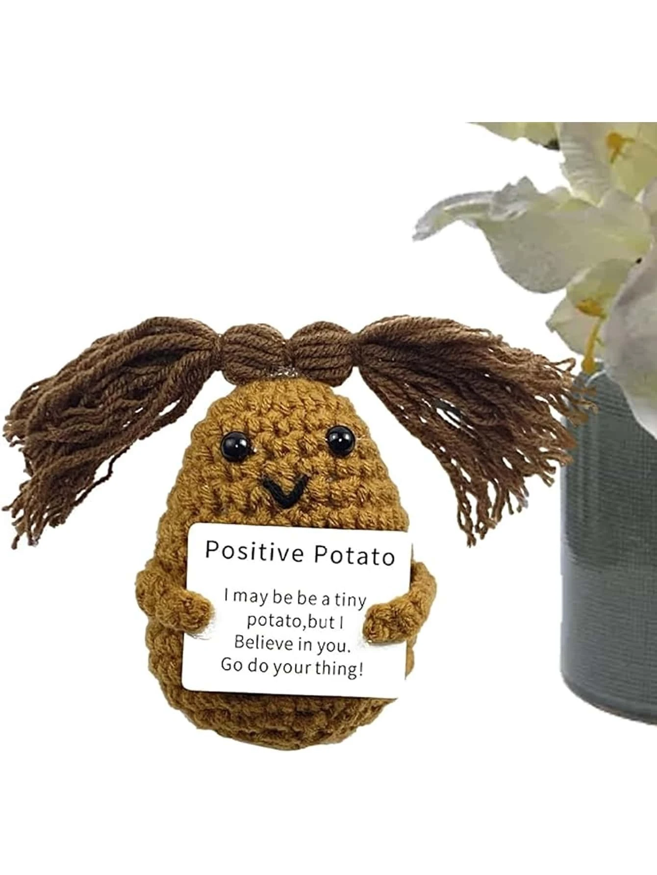 1pc 3-Inch Knitted Potato Toy Set (Includes Mini Funny Emotional Potato ...