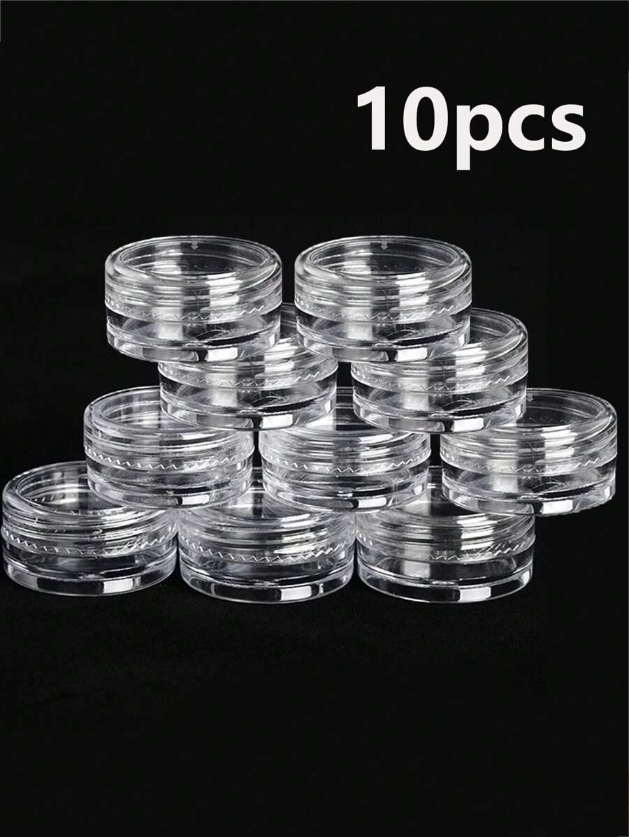 10pcs 3g Small Round Eyeshadow Container, 10pcs 5g Small Round ...