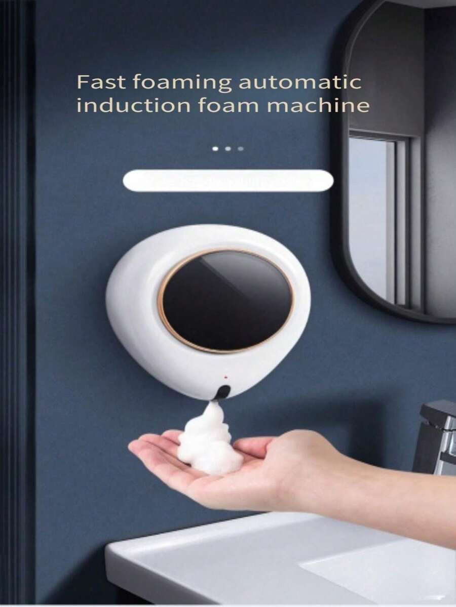 1pc Battery-Powered Smart Sensor Soap Dispenser, Wall-Mounted No-Touch ...