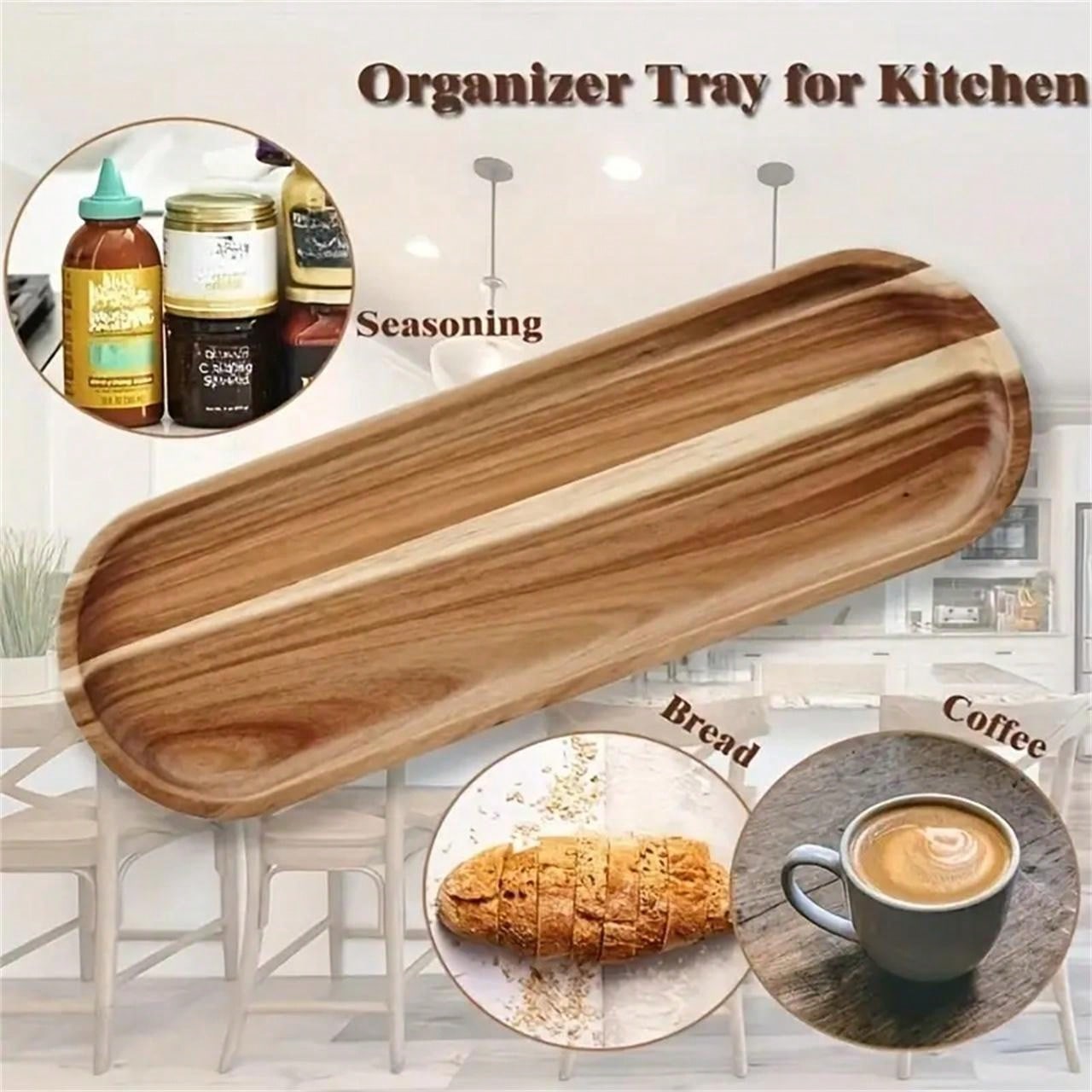 Wooden Tray, Serving Tray, Japanese Style Tray, Multi-Functional Tray ...