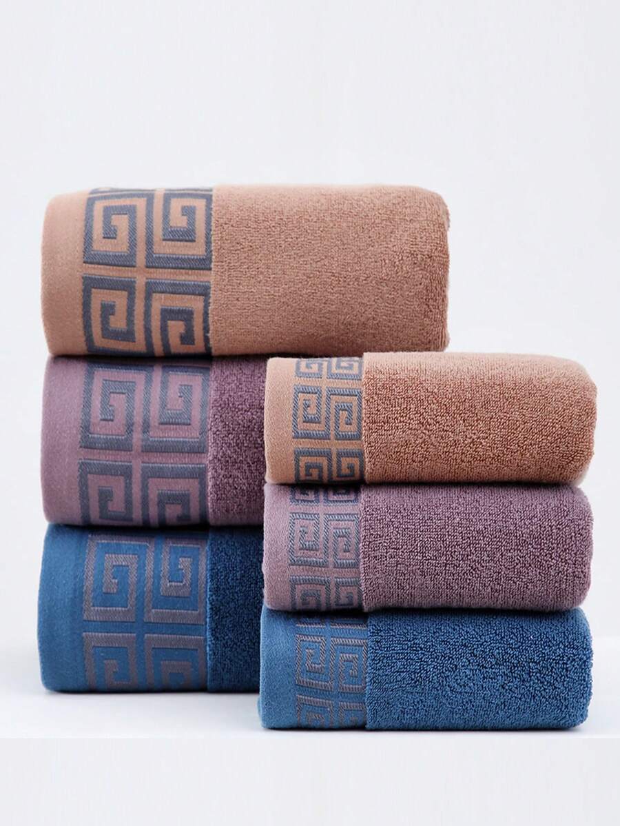 1 Toalla/Toalla de baño con patrón de cuadros, talla grande gruesa con ...