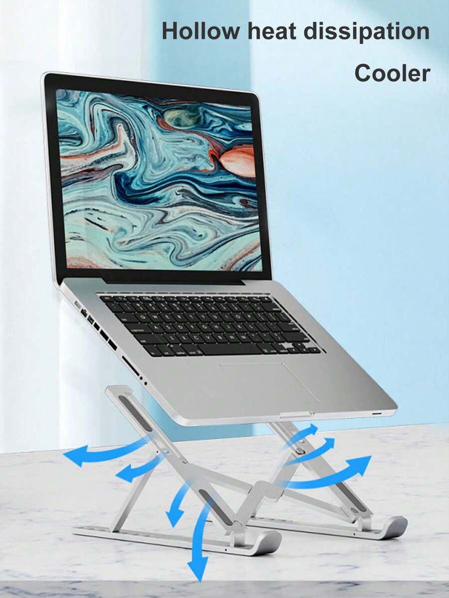 1pc Plastic Material Laptop Stand Desktop Heptagonal Hollow Cooling ...