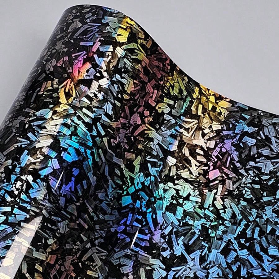 High Glossy Gold Forged Carbon Fiber Vinyl Wrap Film Adhesive Vinyl For ...