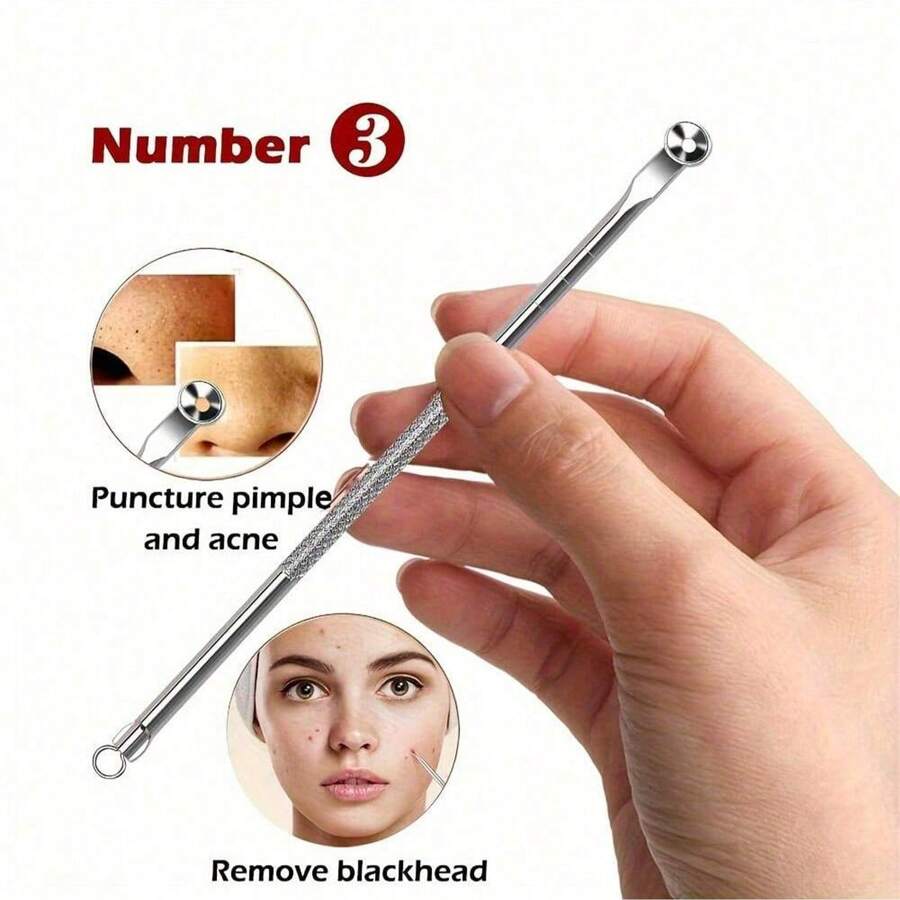 5pcs Blackhead Remover Tool Pimple Extractor Acne Removal Kit ...