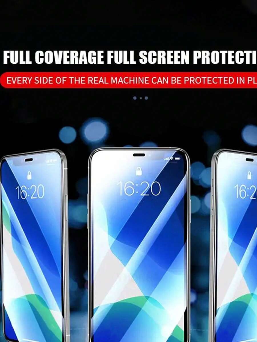 1pc Full Coverage Silk Screen Protector Compatible With Apple 15/15pro ...