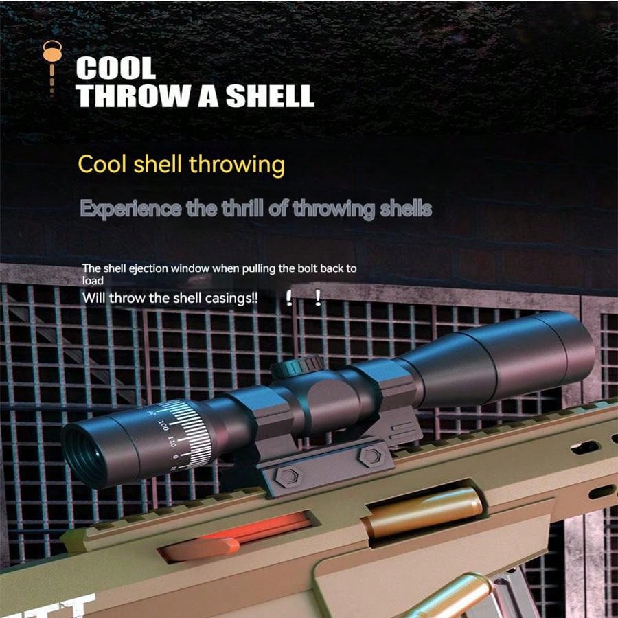 1pc Hot-Selling Large-Size Shell-Ejecting Barret Soft Bullet Sniper ...