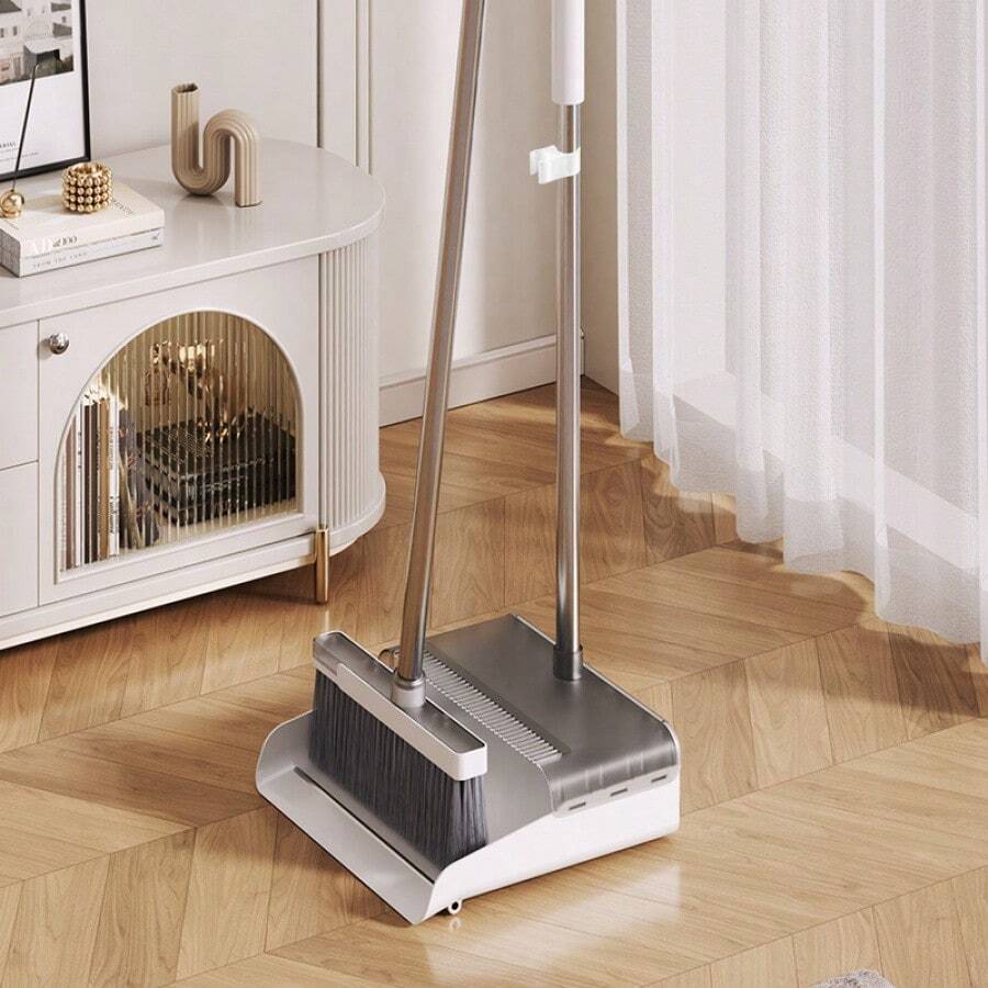 Broom Dustpan Set 2024 New Household Thickened Plus-Sized Soft Hair ...