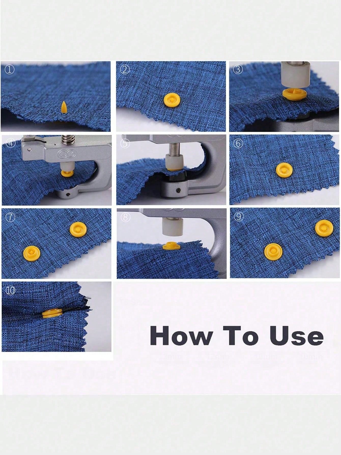 600pcs Plastic Snaps, 150 Sets 15-Colors Snap Buttons For Sewing, Snap ...