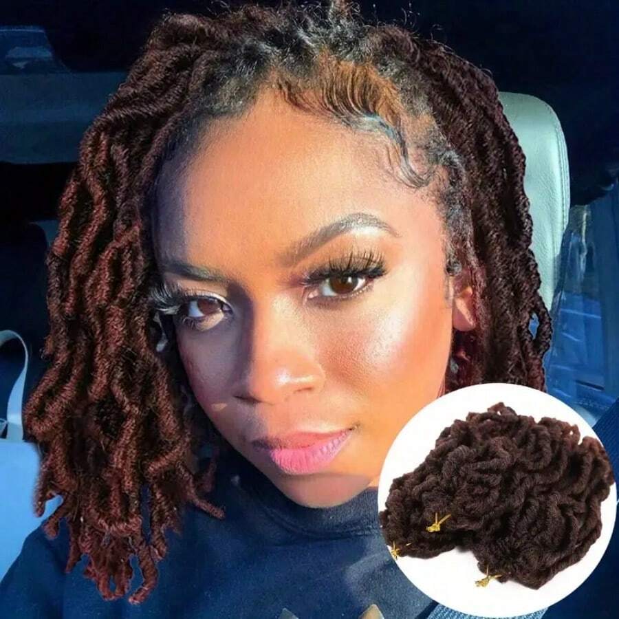 Faux Locs Crochet Hair 8 Inches Soft Locs Pre-Looped Short Faux Locs ...