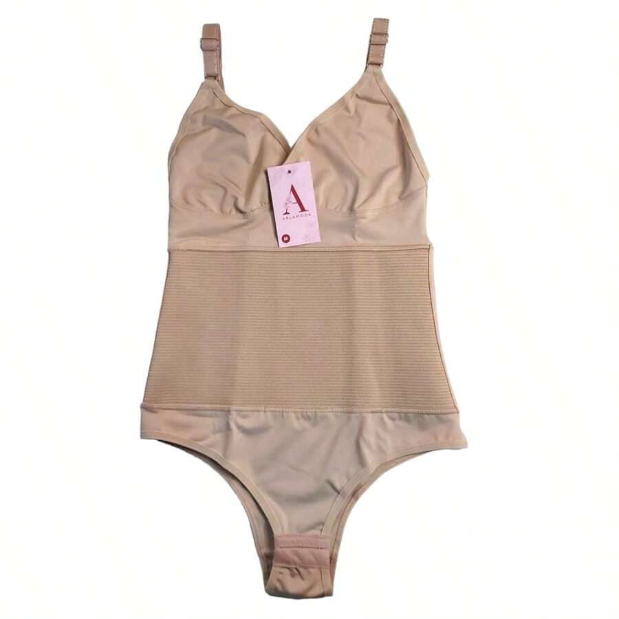 Body Modelador de Alta Compressão em Suplex Alça Reforçada Reduz ...