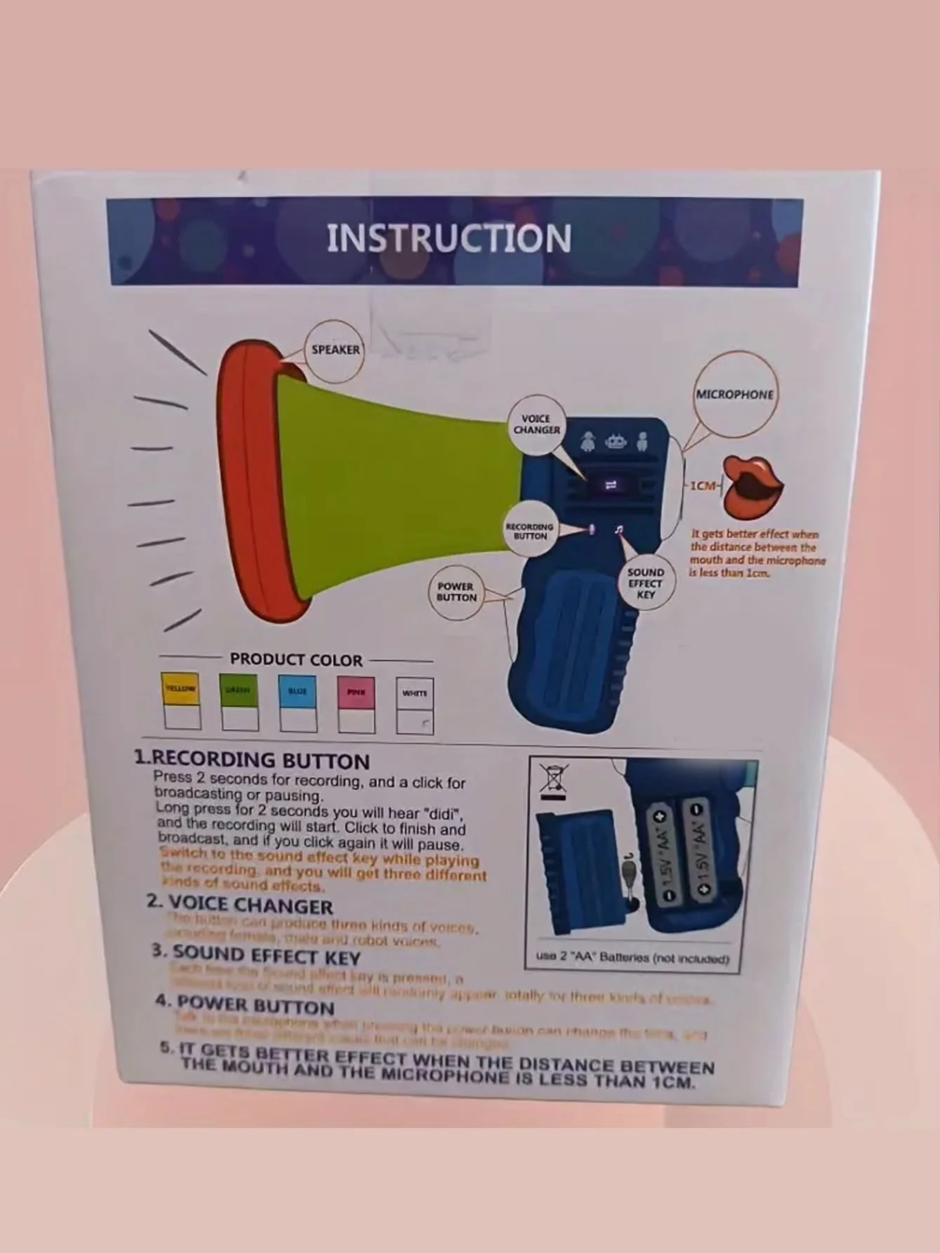 Funny Voice Changer, Creative Handheld Amplifier, Upgraded Multi ...