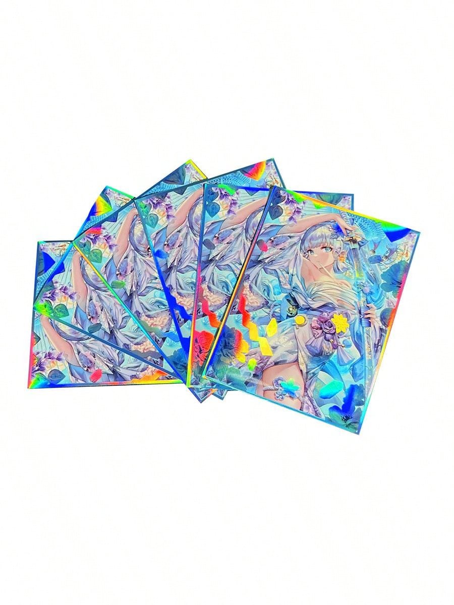 50 PCS 67*92mm Foil Plastic Anime Card Sleeves For MTG Game Card ...