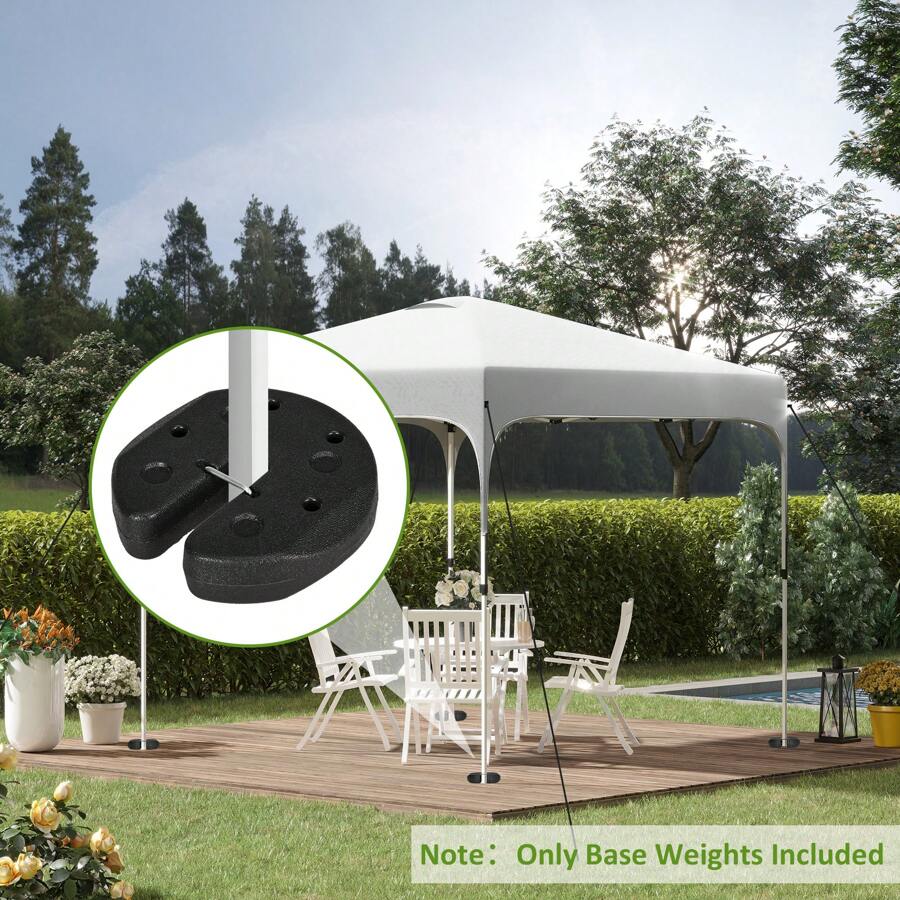 Outsunny Gazebo Weights Set Of 4, 12KG Weights For Gazebo Legs With ...